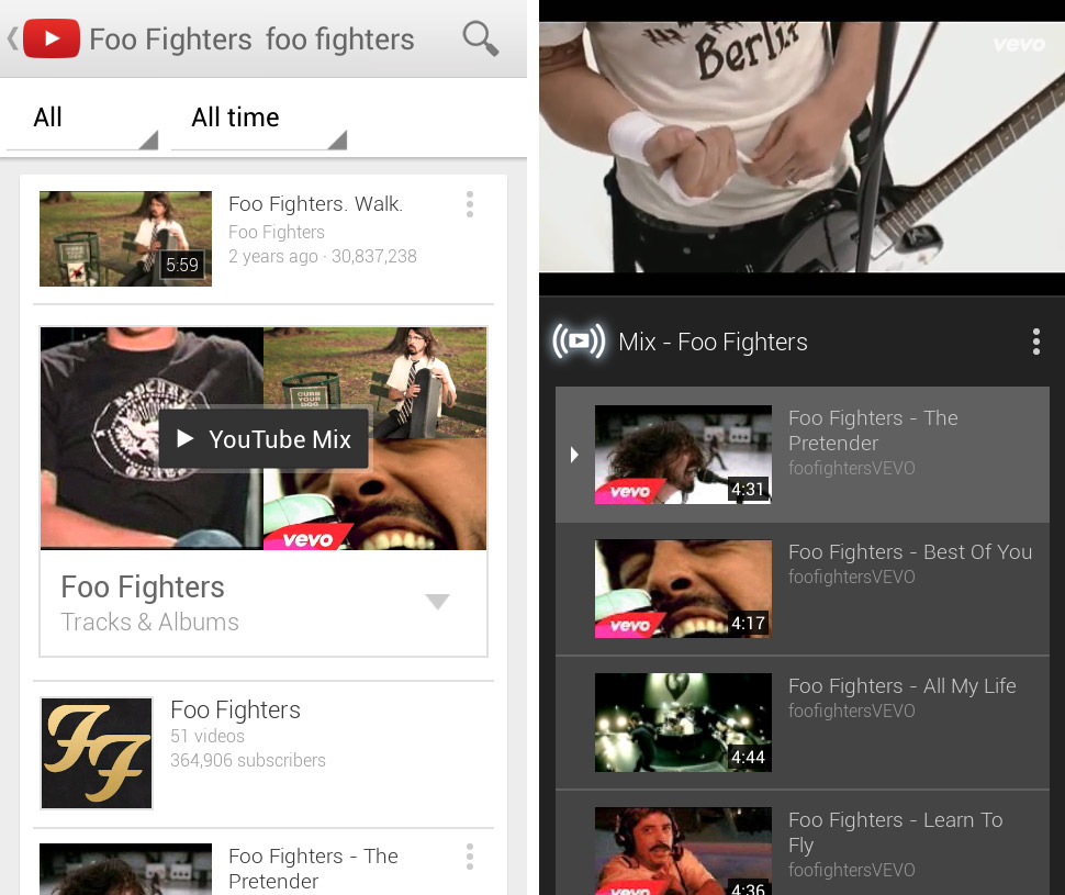 YouTube on Android can now auto-generate playlists of your favorite ...